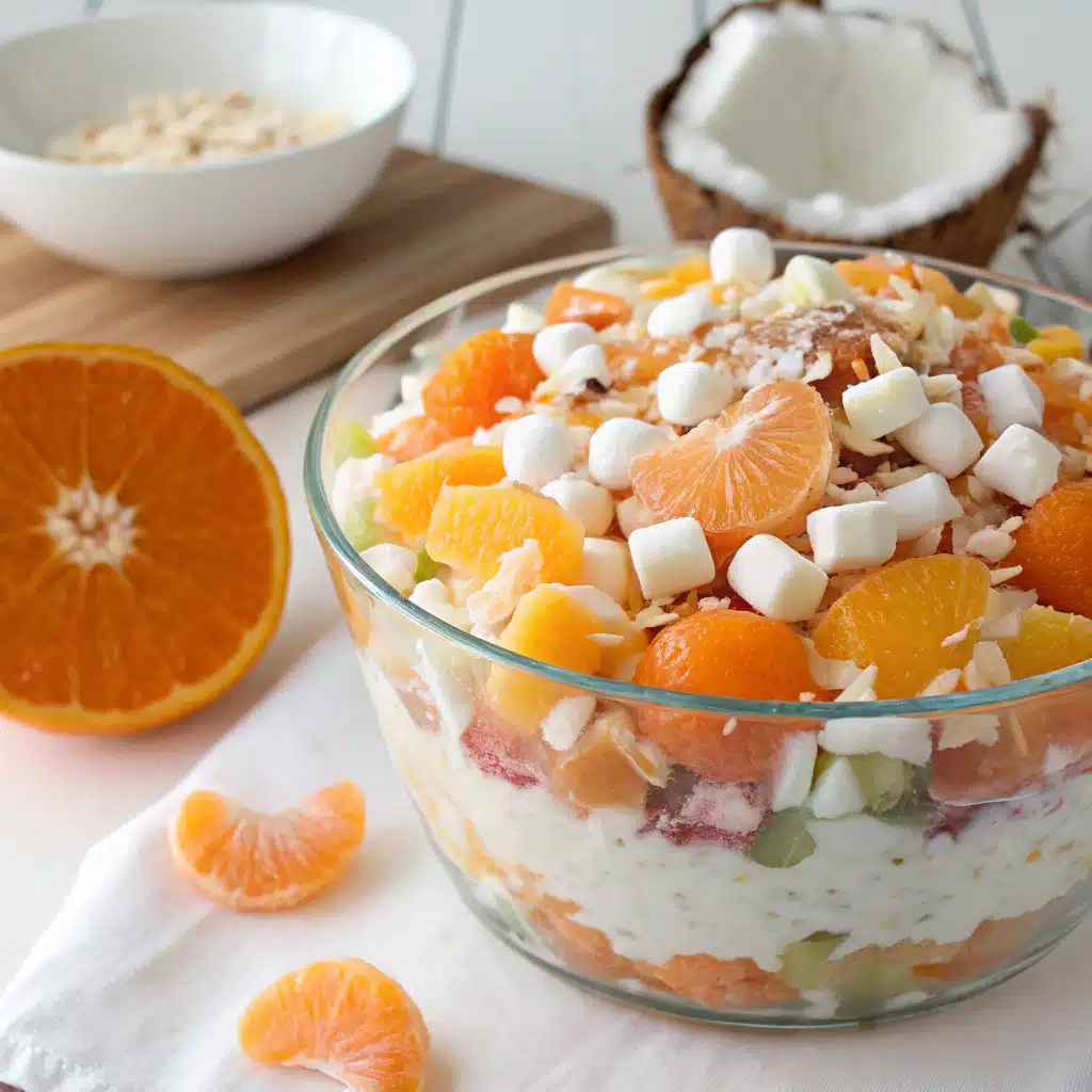 Ambrosia Salad: Best Recipe With Marshmallows & Coconut