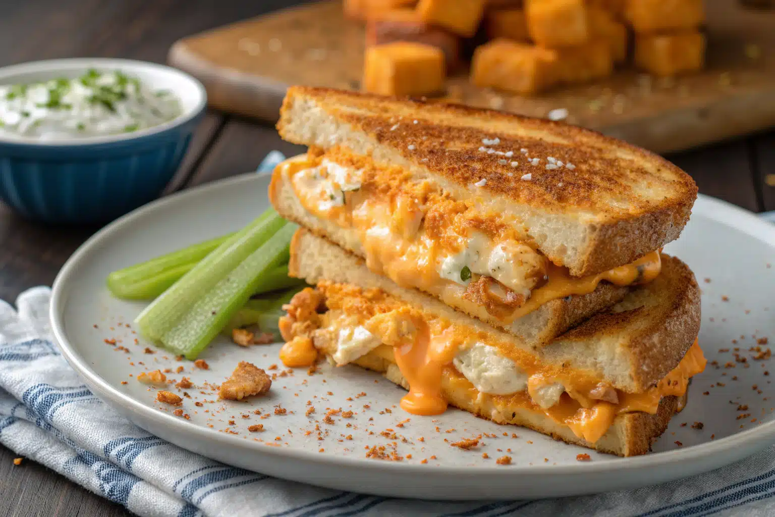 Buffalo Chicken Grilled Cheese: Best Spicy Comfort Sandwich
