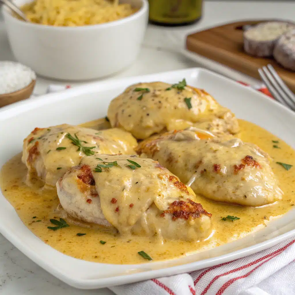 Creamy Cheddar Garlic Chicken: Best Easy Comfort Dinner