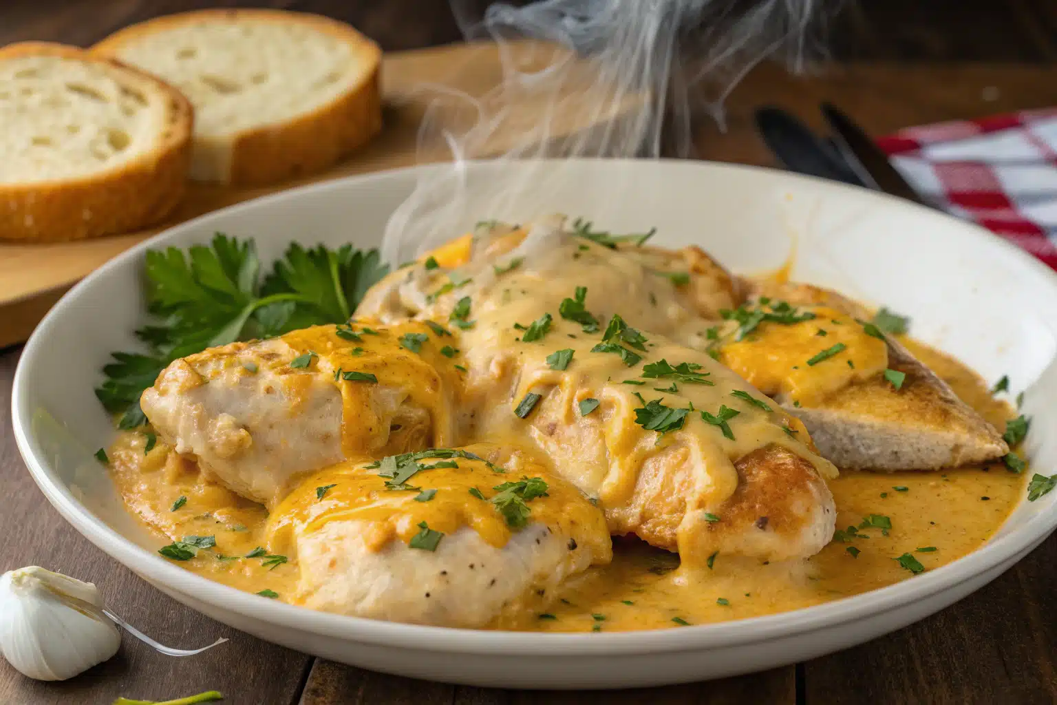 Creamy Cheddar Garlic Chicken: Best Easy Comfort Dinner