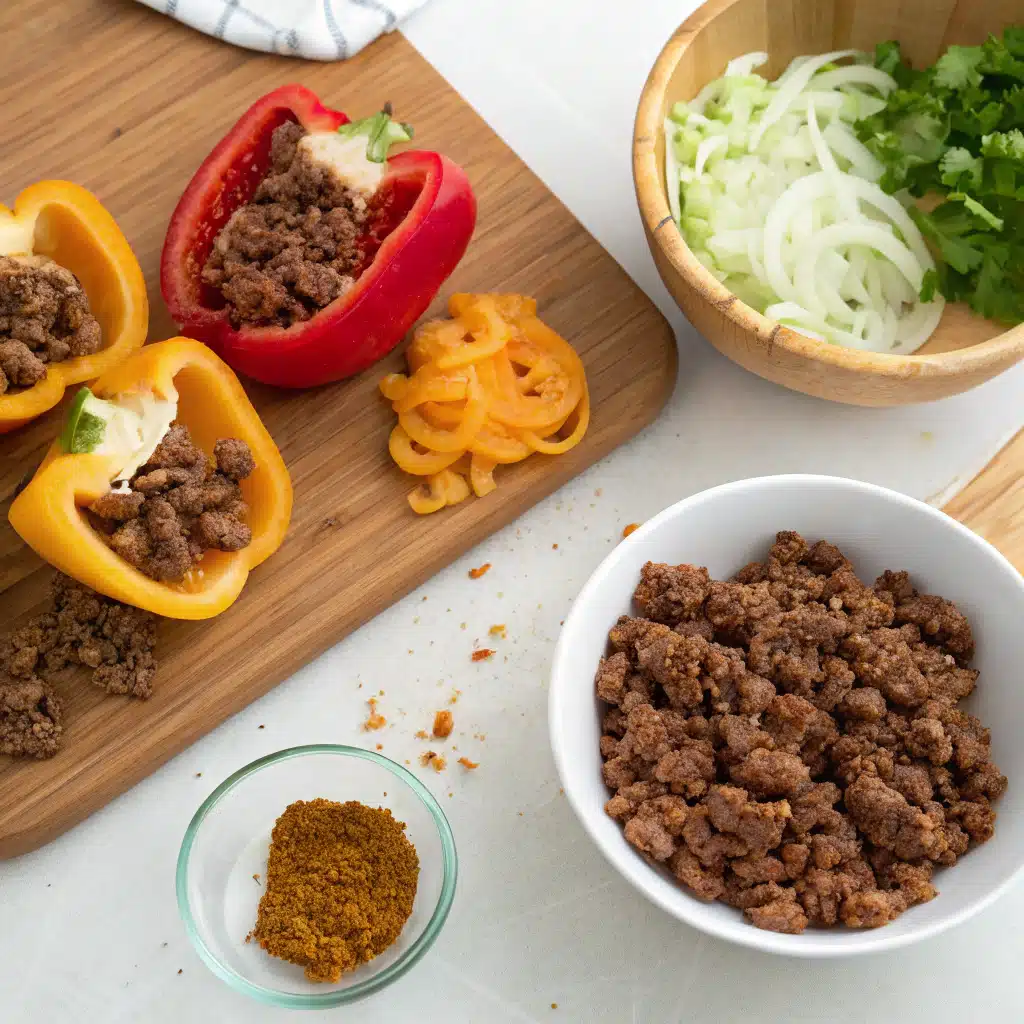 Taco Stuffed Peppers – Easy, Healthy & Flavor-Packed Dinner ...