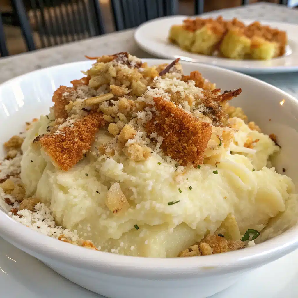 Baked Mashed Potatoes with Parmesan Cheese and Bread Crumbs: Best Side Dish
