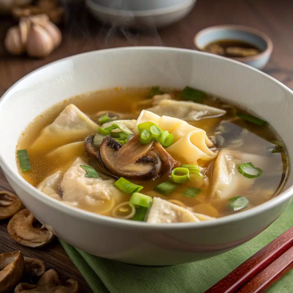 Best Ginger Shiitake Wonton Soup Recipe: Comforting & Flavorful