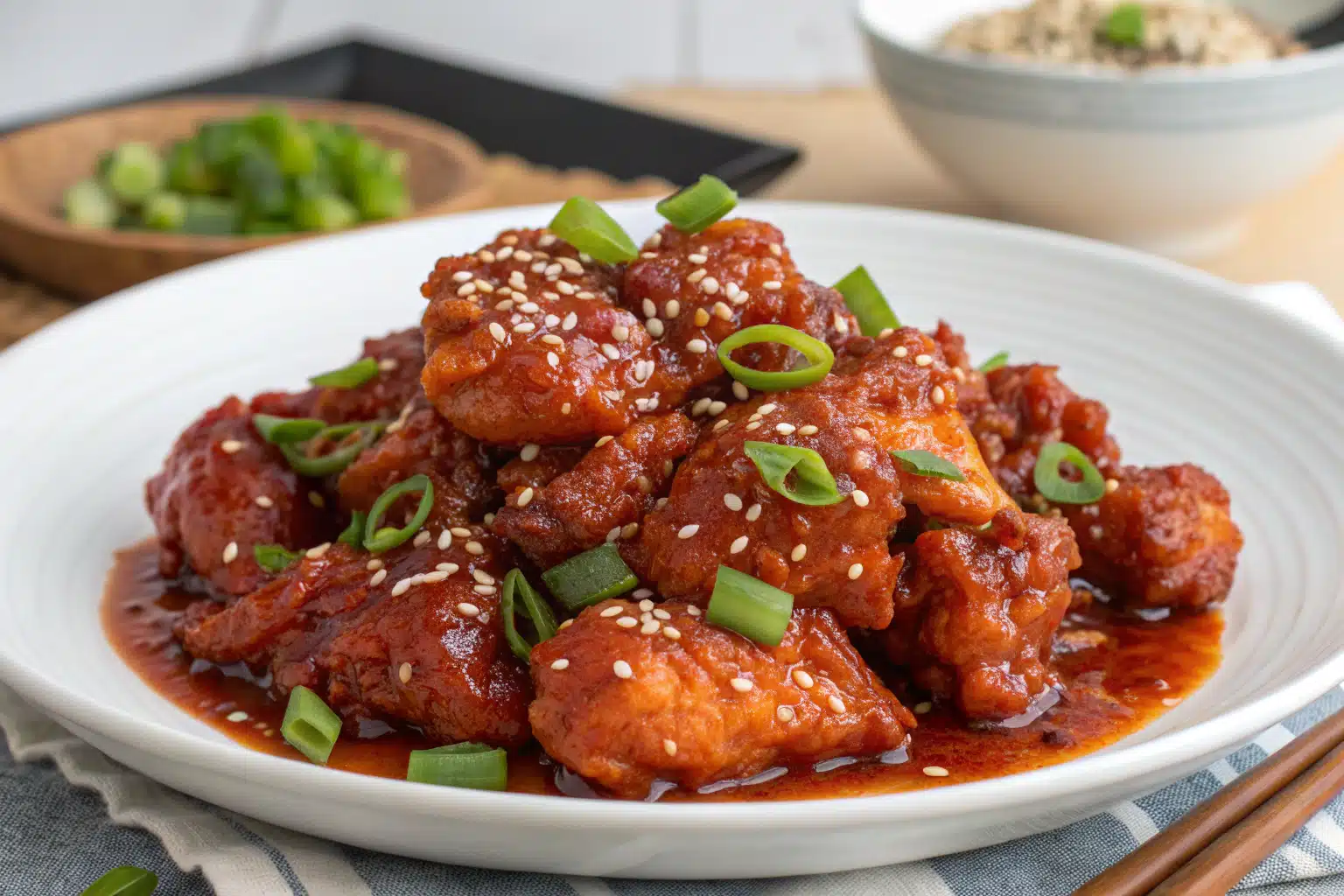 Best Gochujang Chicken Recipe with Sesame Slaw & Spicy Aioli