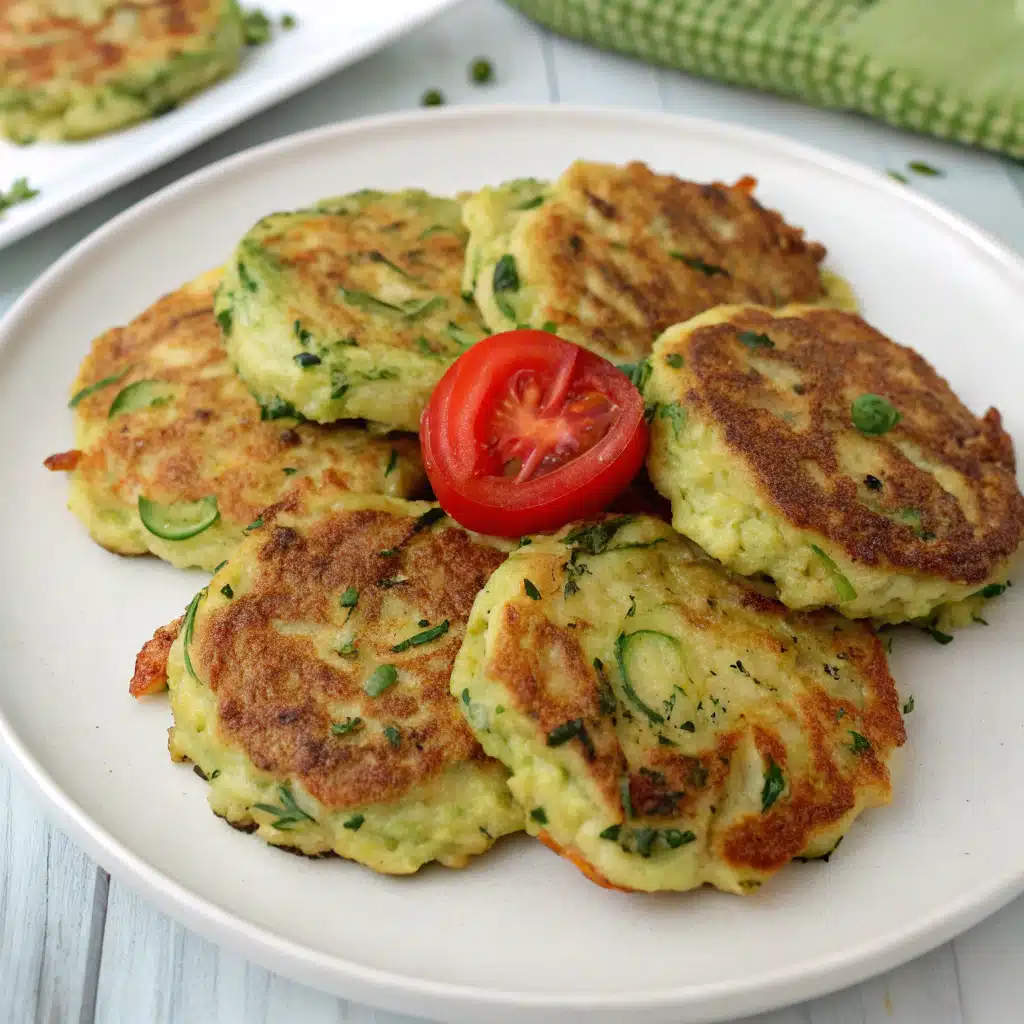 Best Crispy Zucchini Tomato Fritters Recipe For Summer