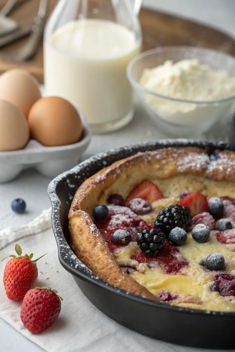 berry dutch baby pancake - Easy, bold brunch treat