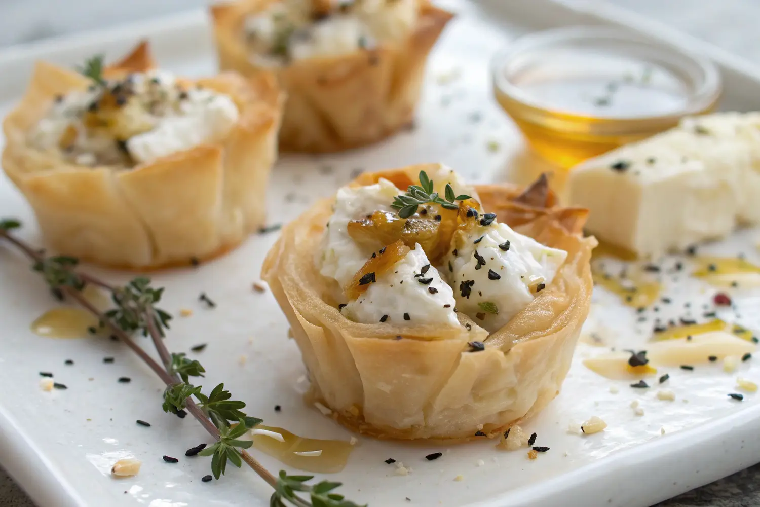 goat cheese phyllo bites - Easy and Irresistible Appetizer