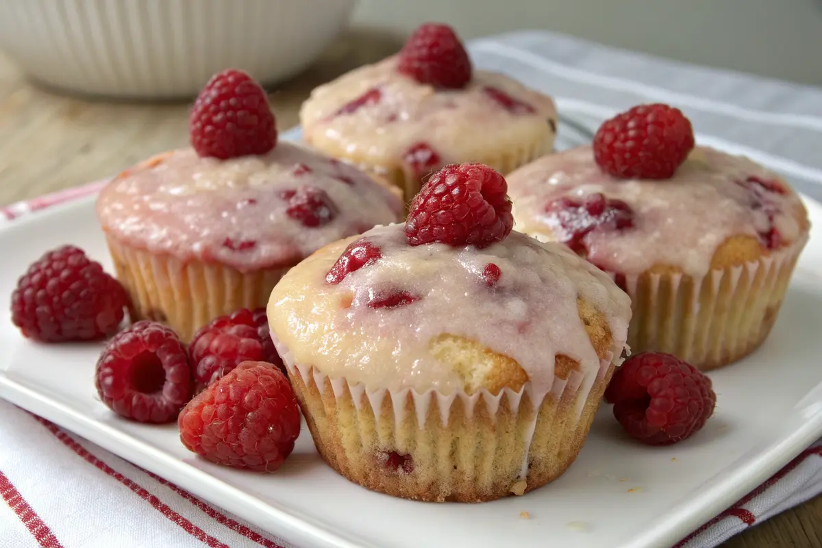 Iced raspberry muffins: Easy and irresistible breakfast
