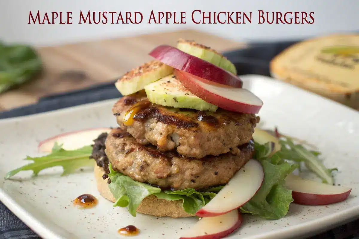 maple mustard apple chicken burgers – Easy Irresistible