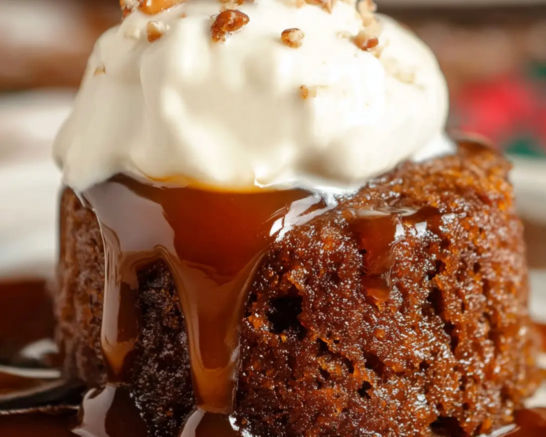 Gingerbread Sticky Toffee Pudding | Warm Holiday Dessert Recipe